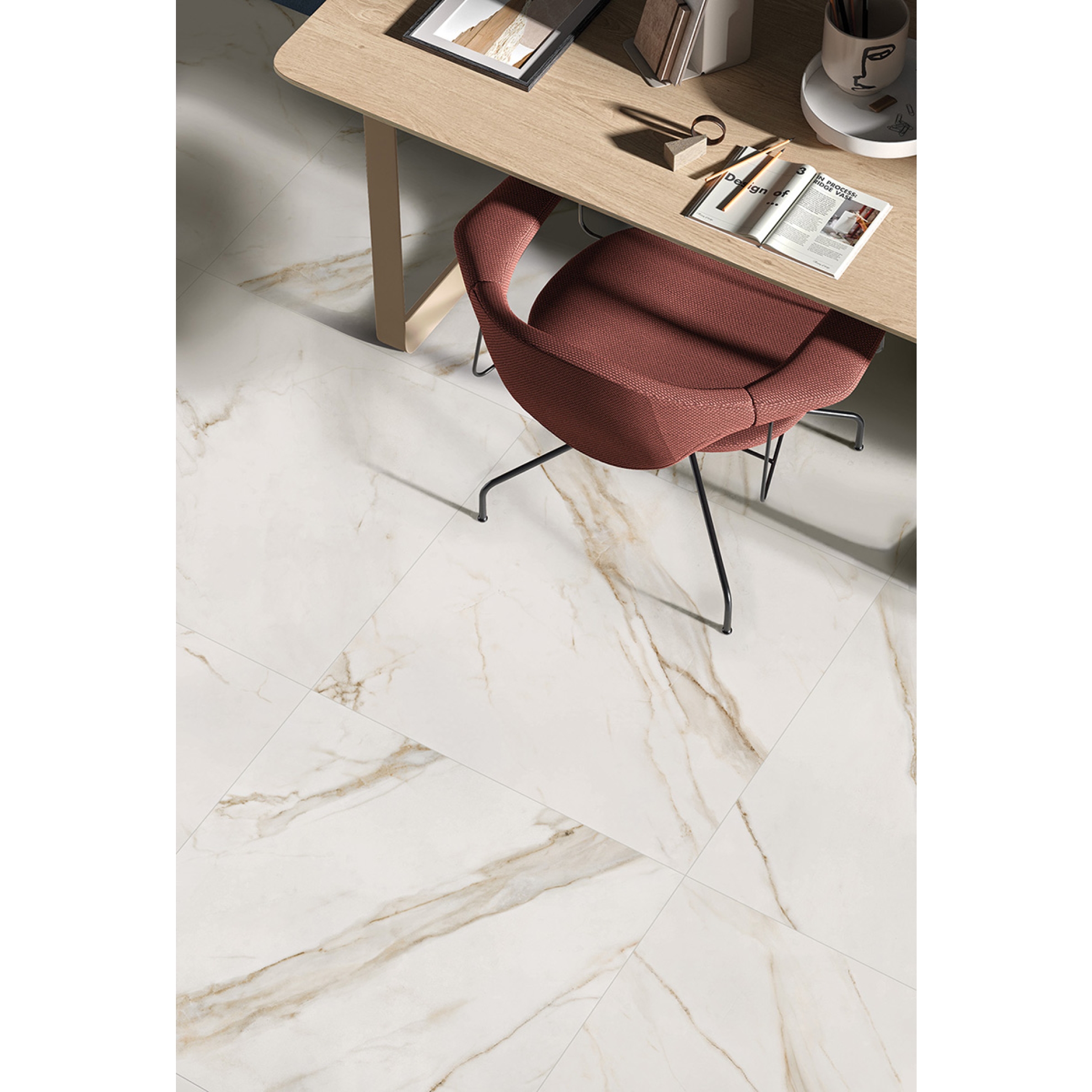Flaviker Supreme Evo Boden- und Wandfliese Calacatta Extra cm